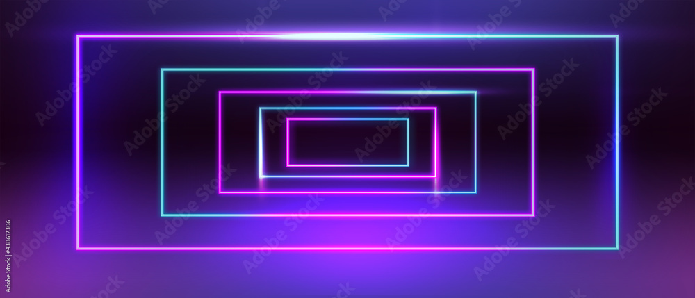 Abstract neon lines background. Abstract neon background with colorful ...