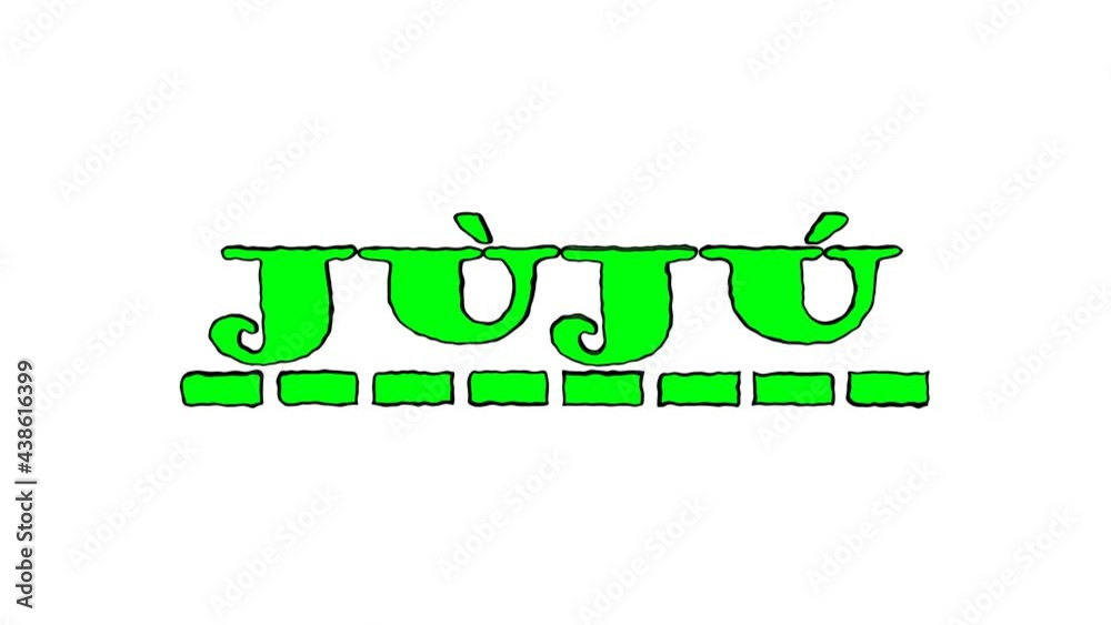 Vidéo Stock Juju African pop music style. Animation text. 4K video ...