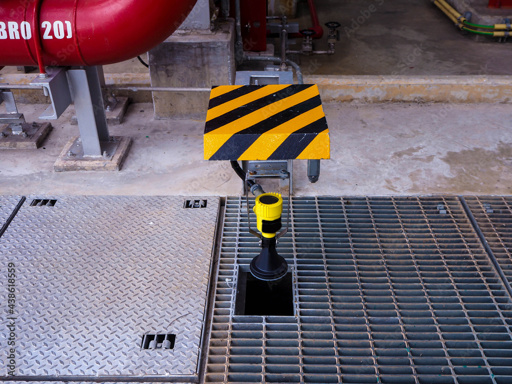 Level transmitter by radar type was installed in power plant for ...