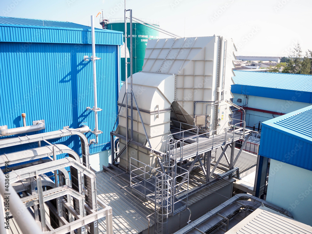 Foto de Air inlet filter of gas turbine generator systems in power ...