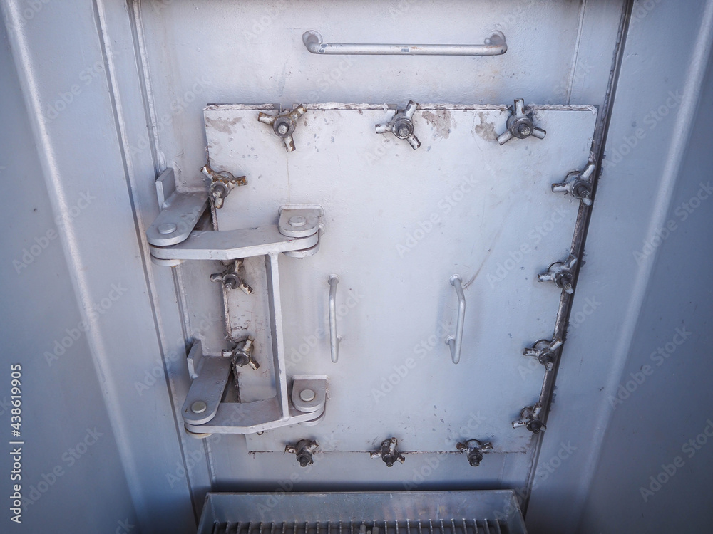 Manhole of water tank in power plant. Stock Photo | Adobe Stock