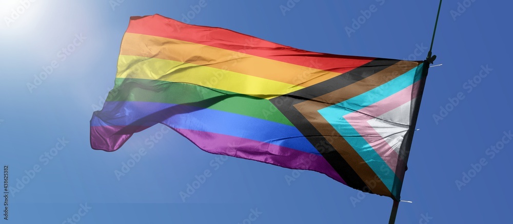 the New Pride Flags PROGRESS PRIDE FLAG LGBTQ+ rainbow flag Quasar ...