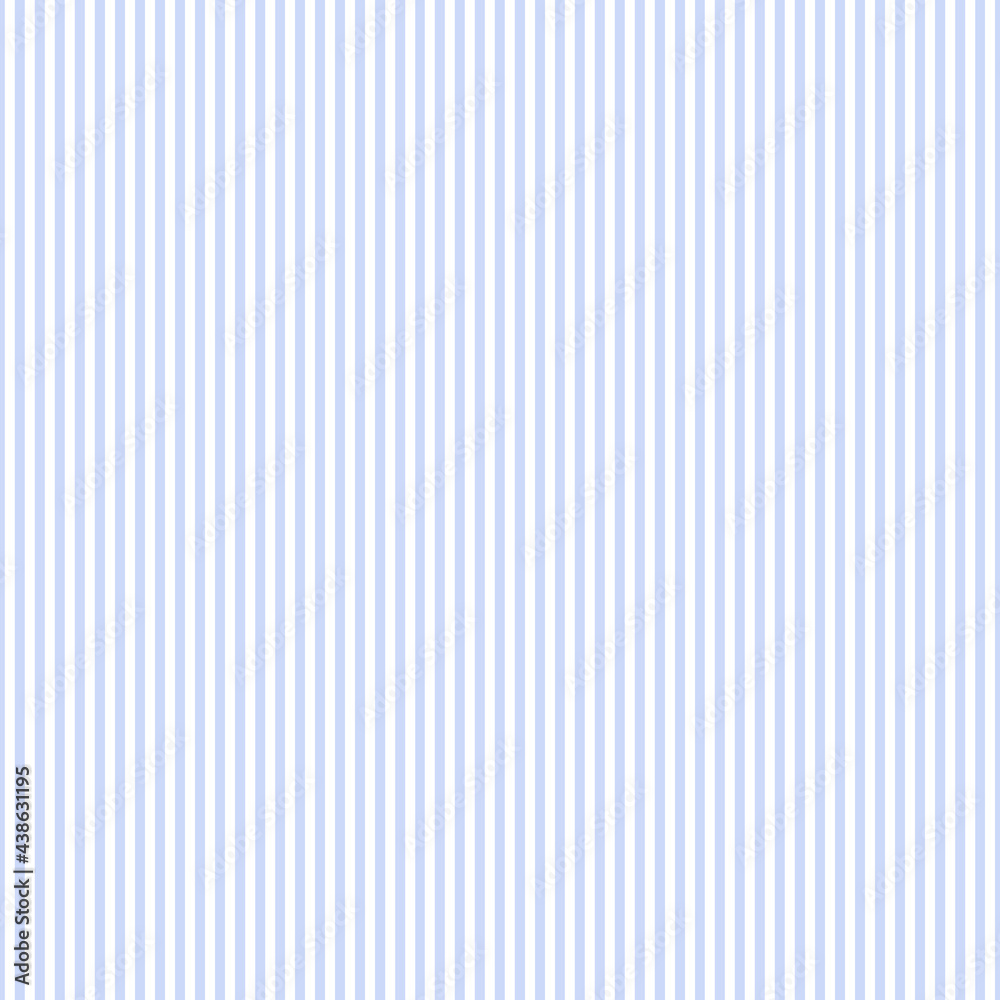 Seamless pinstripe pattern. Thin vertical white and light blue stripes ...