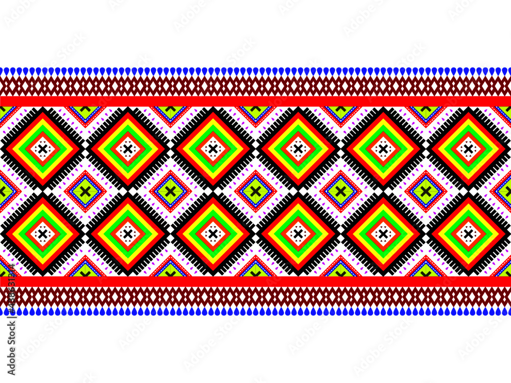 Colorful Tribe pattern design. Tribe pattern design. Tribal ethnic ...