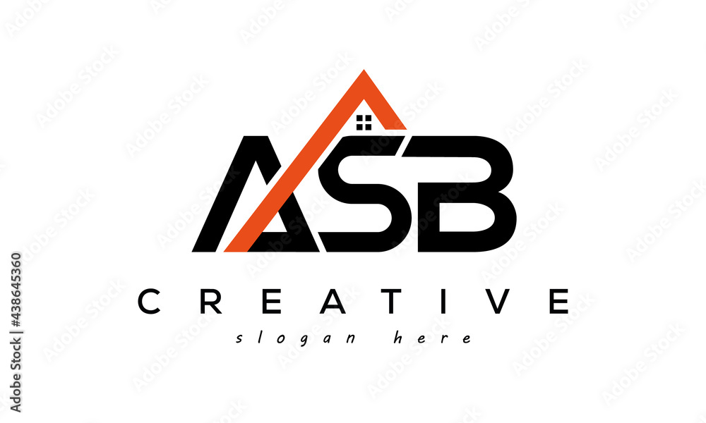 ASB letters real estate construction logo vector Stock Vector | Adobe Stock