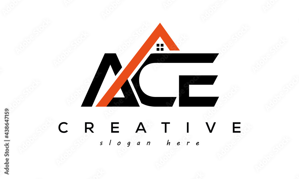 ACE letters real estate construction logo vector Stock Vector | Adobe Stock