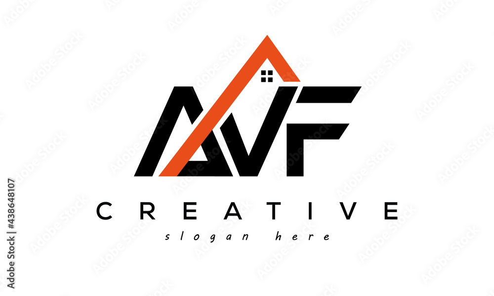 AVF letters real estate construction logo vector Stock Vector | Adobe Stock