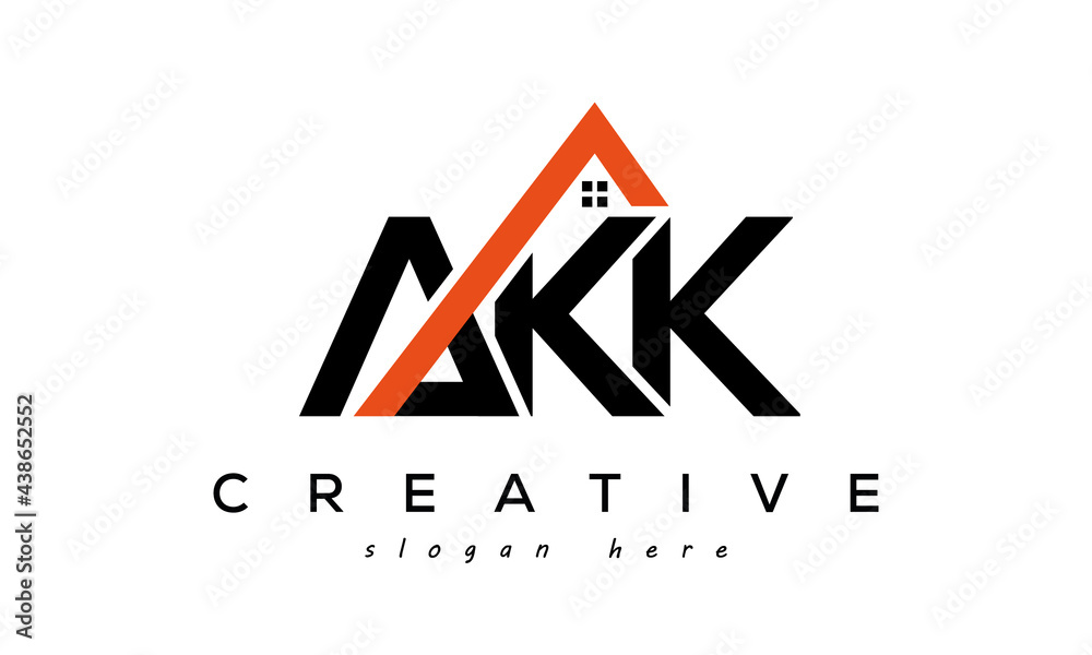 AKK letters real estate construction logo vector Stock Vector | Adobe Stock