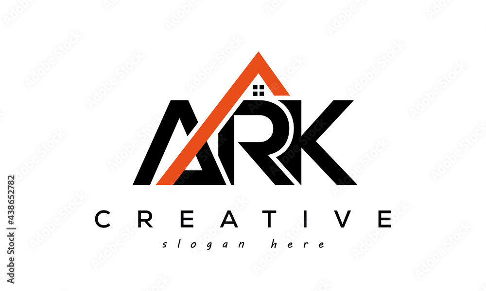 ARK letters real estate construction logo vector Stock Vector | Adobe Stock