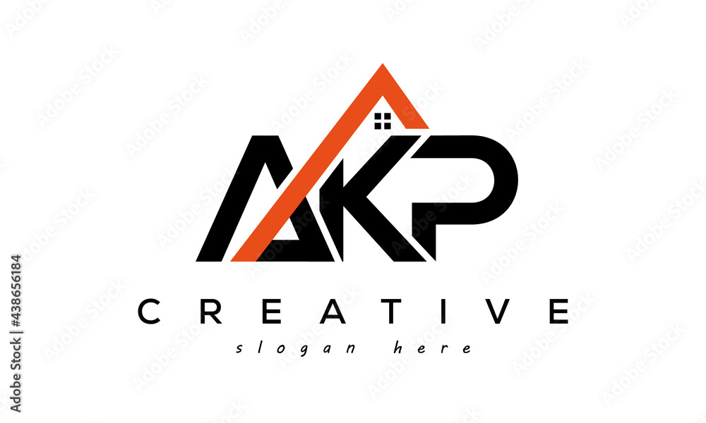 AKP letters real estate construction logo vector Stock Vector | Adobe Stock