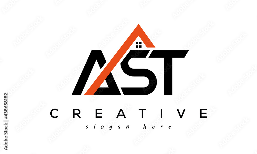 AST letters real estate construction logo vector Stock Vector | Adobe Stock