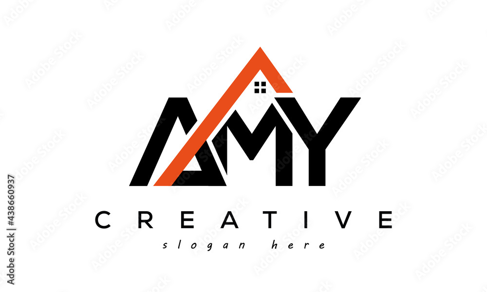 AMY letters real estate construction logo vector Stock Vector | Adobe Stock