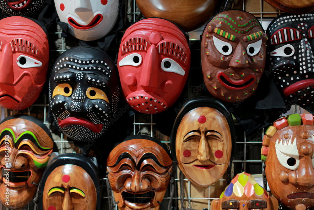 Korean mask .Tal and Talchum, " Hahoe masks " ,Korean Traditional Masks ...