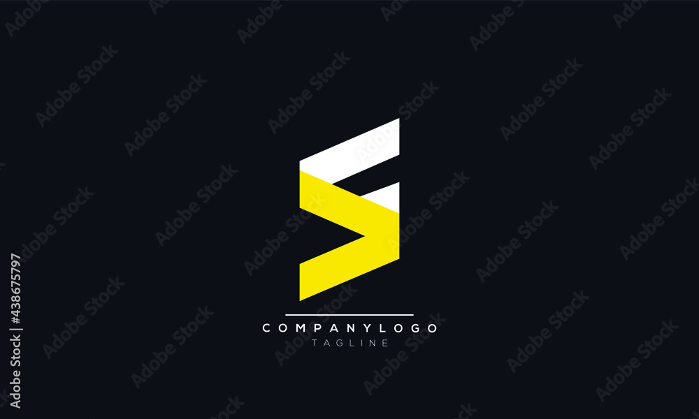 SF initials monogram letter text alphabet logo design Stock Vector ...