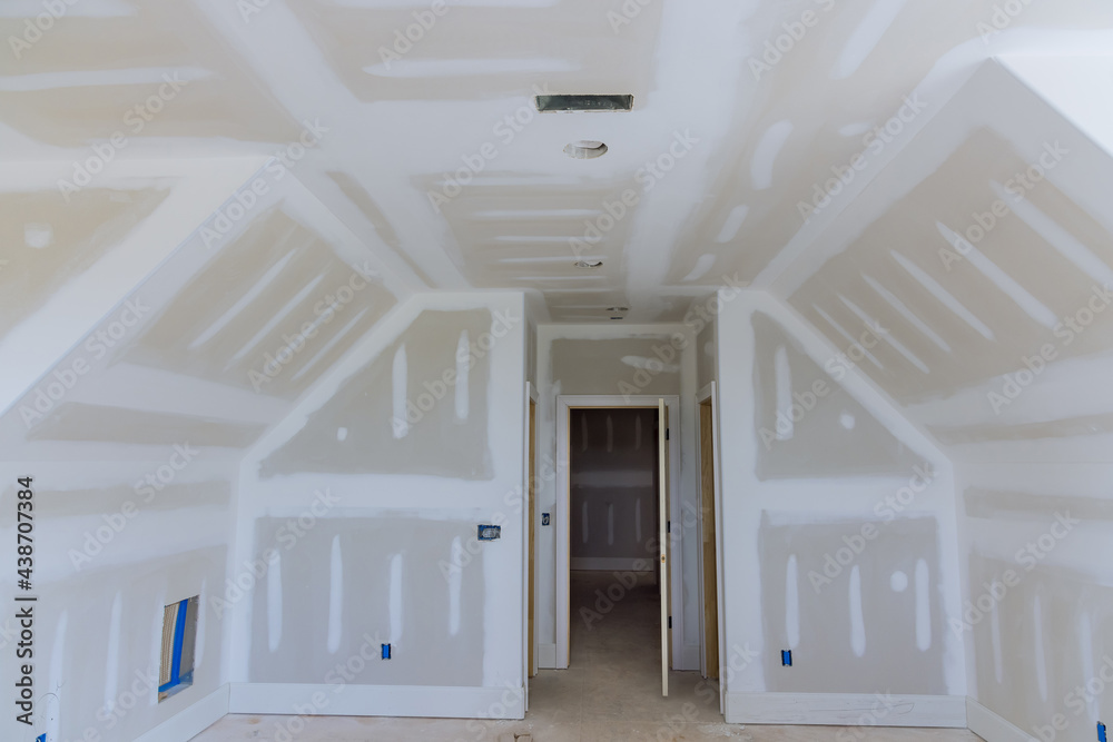 Finish details a new home before installing with construction building ...