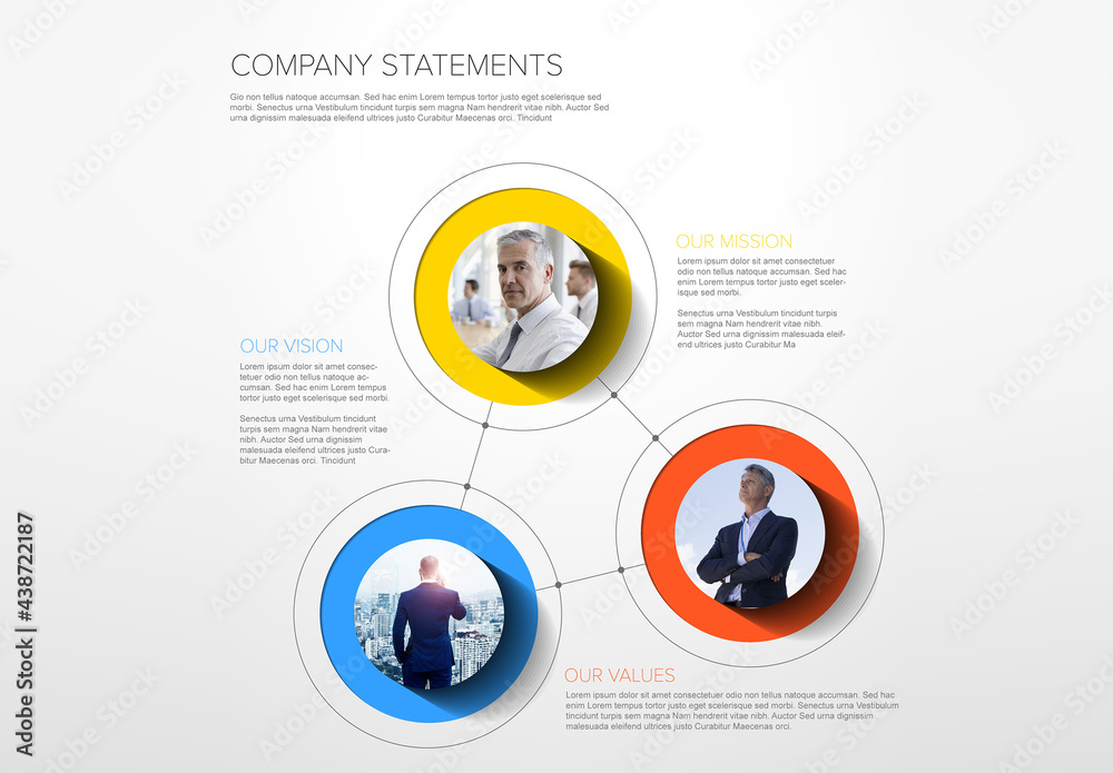 Company Profile Statement Stock Template | Adobe Stock