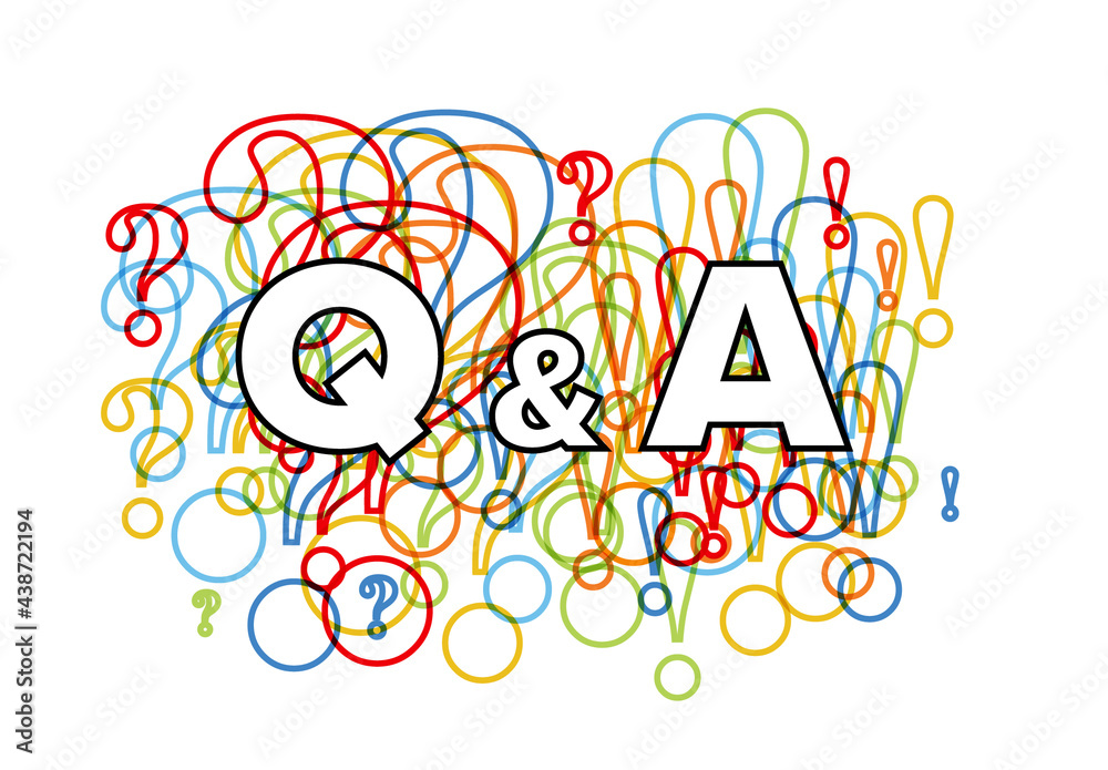 Question and Answers Concept Illustration Layout Stock Template | Adobe ...