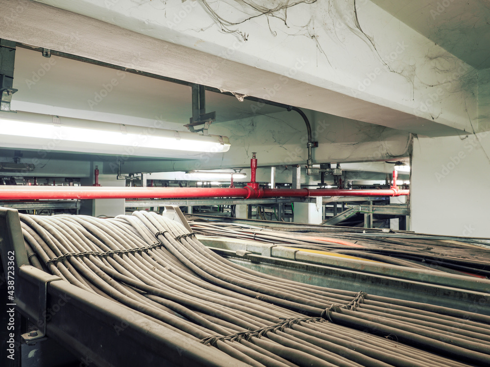 Power cables and instrument cables were installed with cable trays in ...