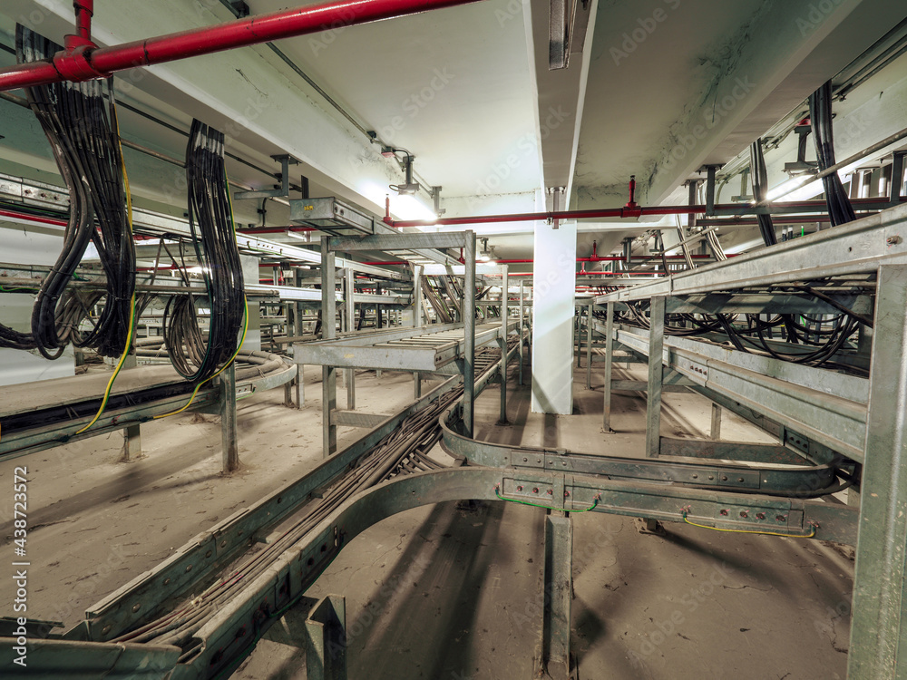 Power cables and instrument cables were installed with cable trays in ...