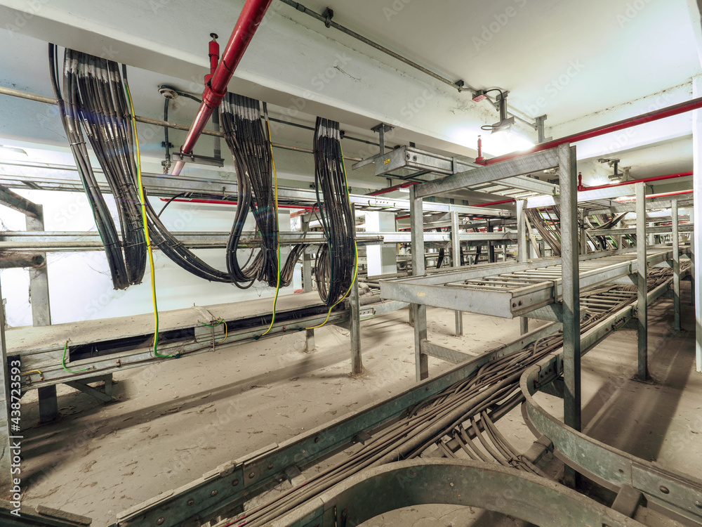 Power cables and instrument cables were installed with cable trays in ...