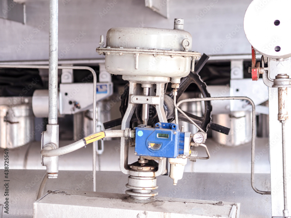 Control valve for control flow and pressure of process condition such ...