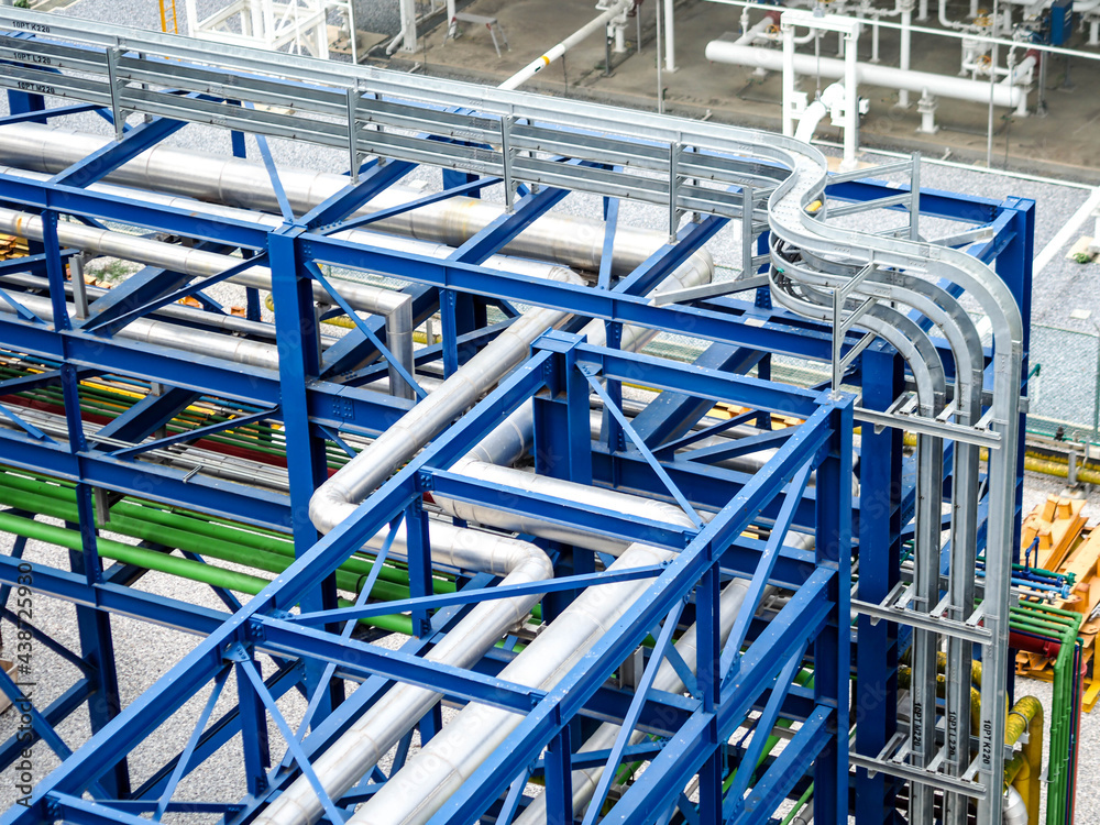 Cable tray in power plant. Stock Photo | Adobe Stock