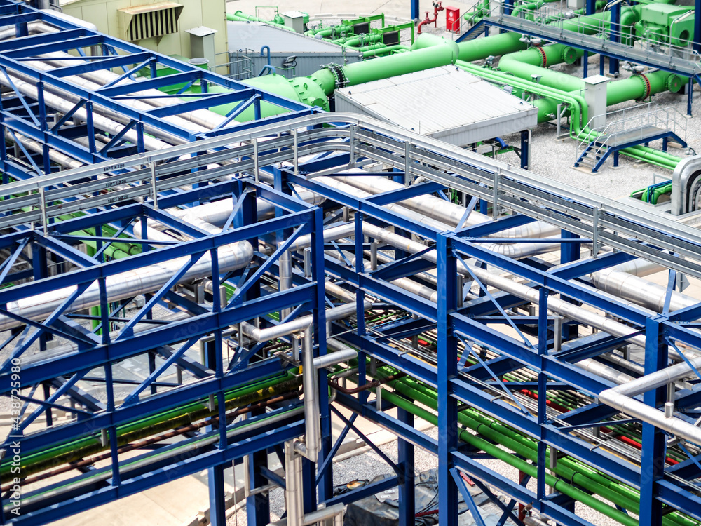 Cable tray in power plant. Stock Photo | Adobe Stock