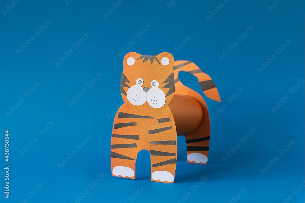 Step 6. Step by step instructions on how to make a tiger at home. Craft ...