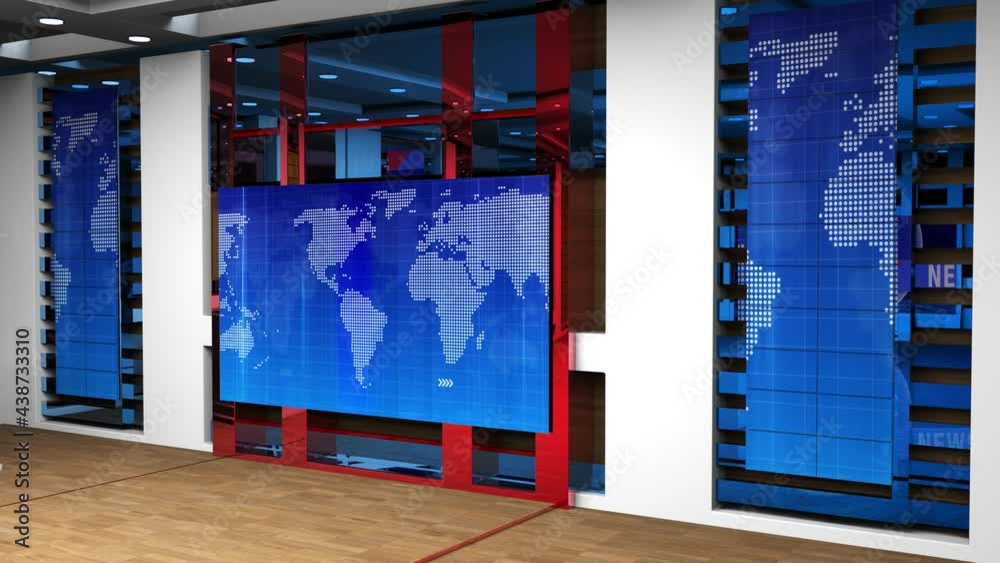 News Tv Studio Set 10 Virtual Green Screen Background