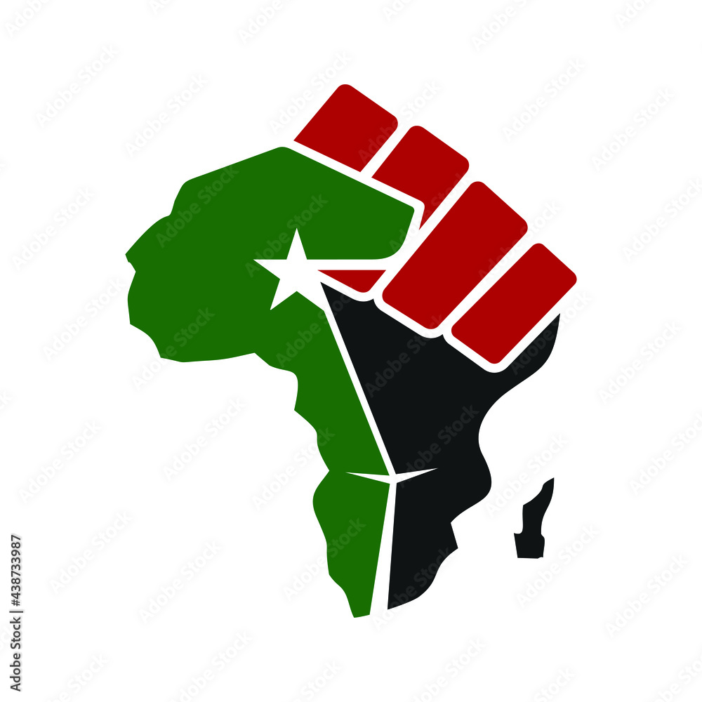 Juneteenth Freedom Day. June 19. African Rebel and resist hand symbol ...