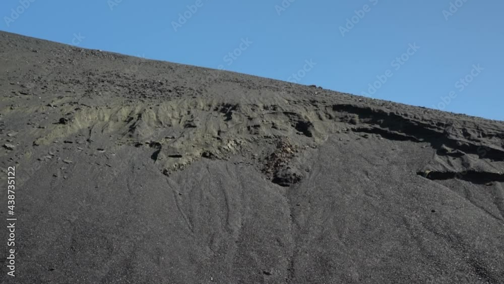 Video „Close-up of slag from metallurgical furnaces during the day ...