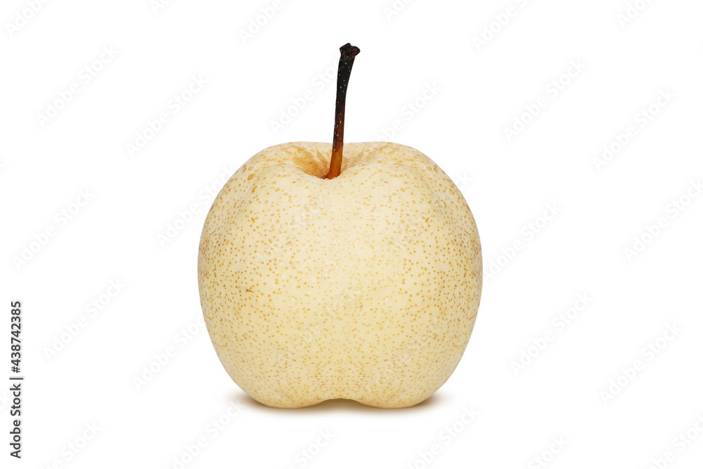 Fresh asian pear ripe on white background With clipping path, Shingo ...