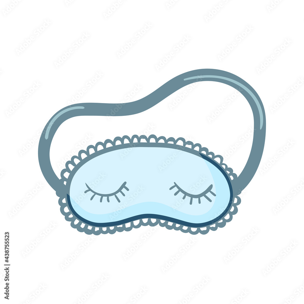 Sleeping mask vector ikon. Sleeping night eye accessory blindfold relax ...
