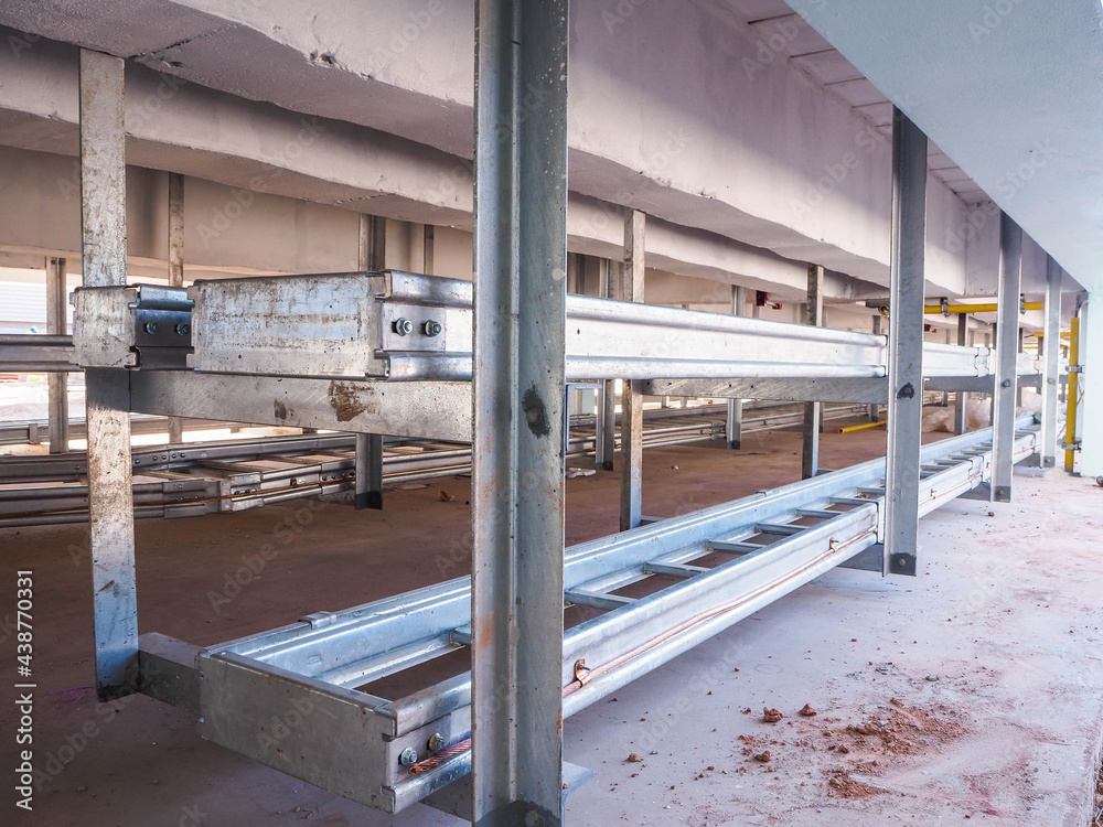 Cable tray in power plant. Stock Photo | Adobe Stock