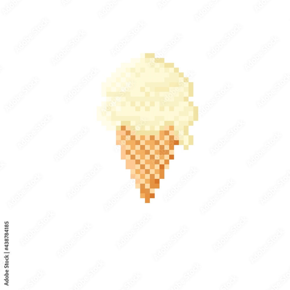 Transparent Ice Cream Pixel