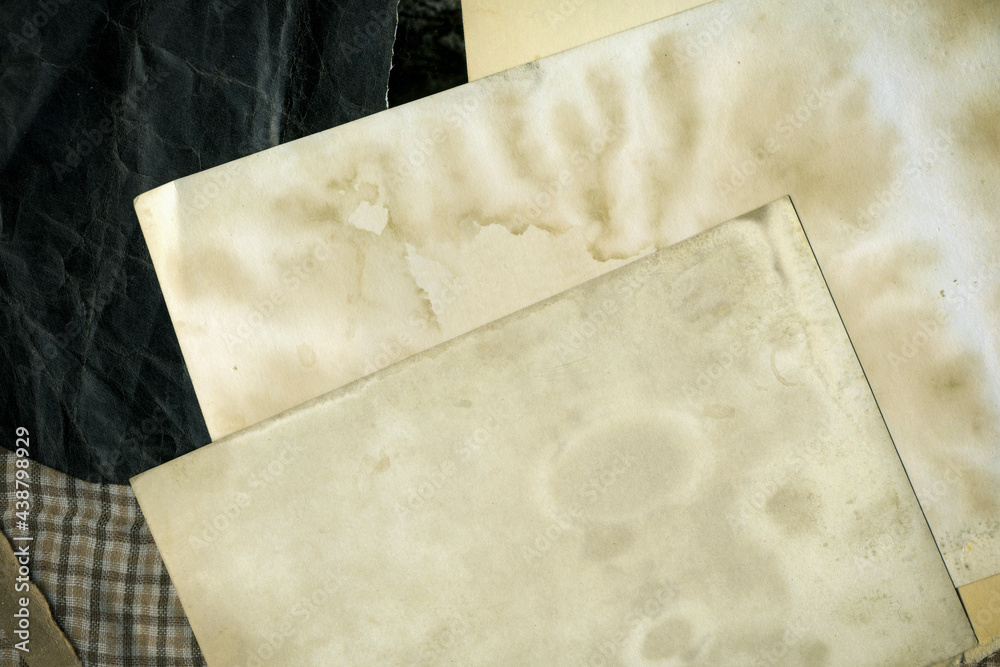 Old vintage photographs. Retro photo texture. Grunge background with ...