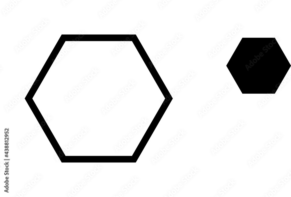 Pentagon icon of vector geometry pentagonal isolated on white ...