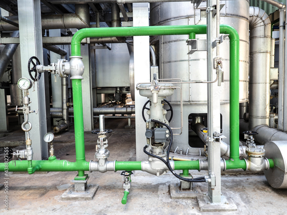 Control valve for control flow and pressure of process condition such ...