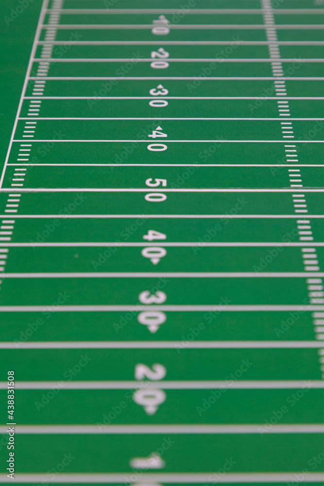 Football field with yard lines and numbers Stock Photo | Adobe Stock