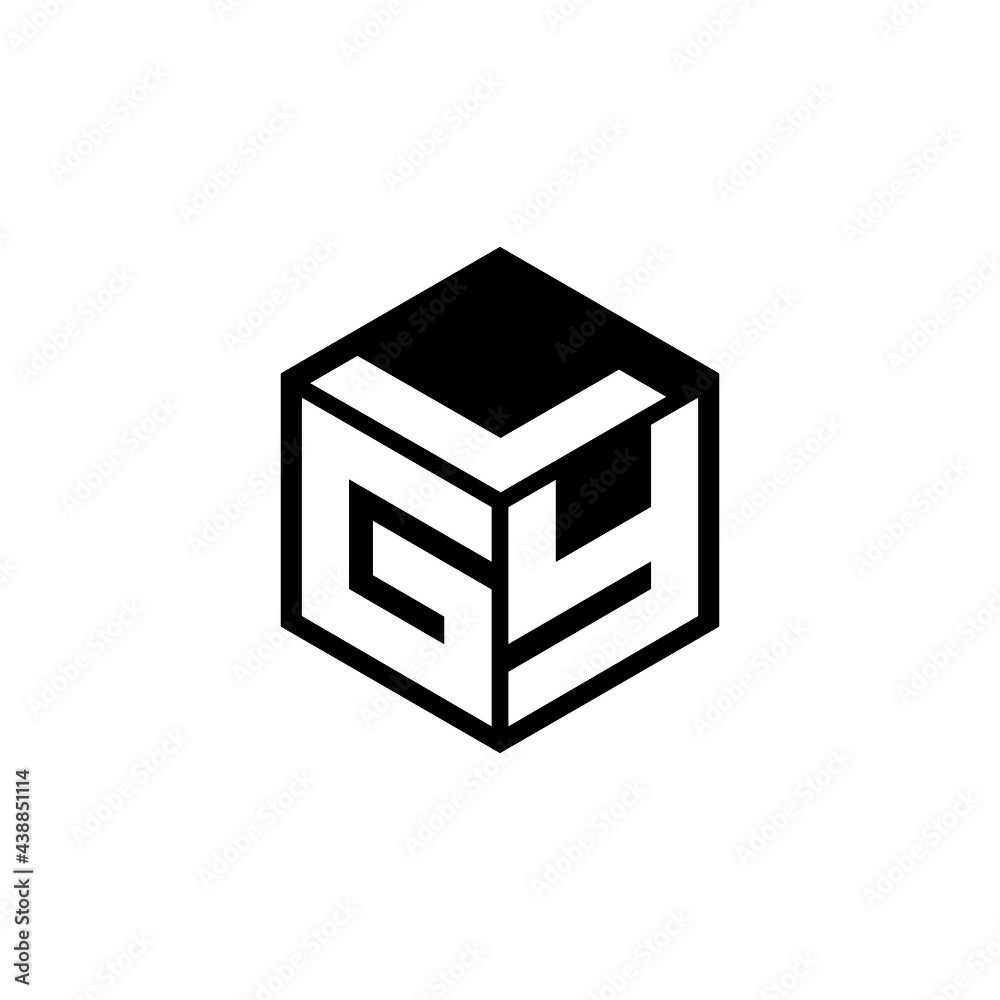 GYL letter logo design with white background in illustrator, vector ...