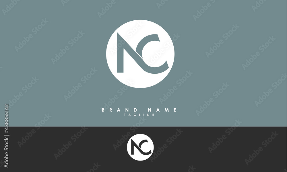 Alphabet letters Initials Monogram logo NC, CN, N and C Stock Vector ...