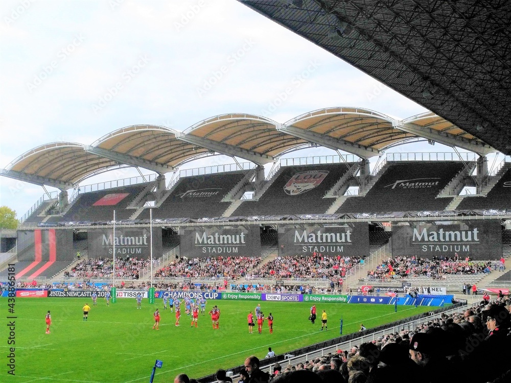 Le Matmut Stadium de Lyon, stade de l'equipe lyonnaise de Rugby, le LOU ...