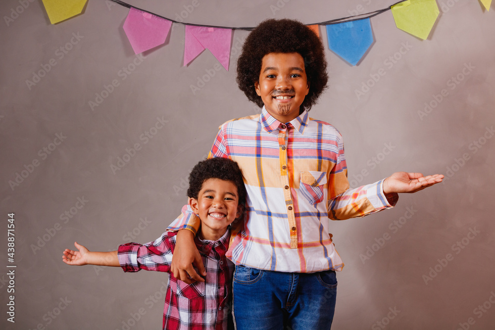 Children in typical clothes from the famous Brazilian party called ...