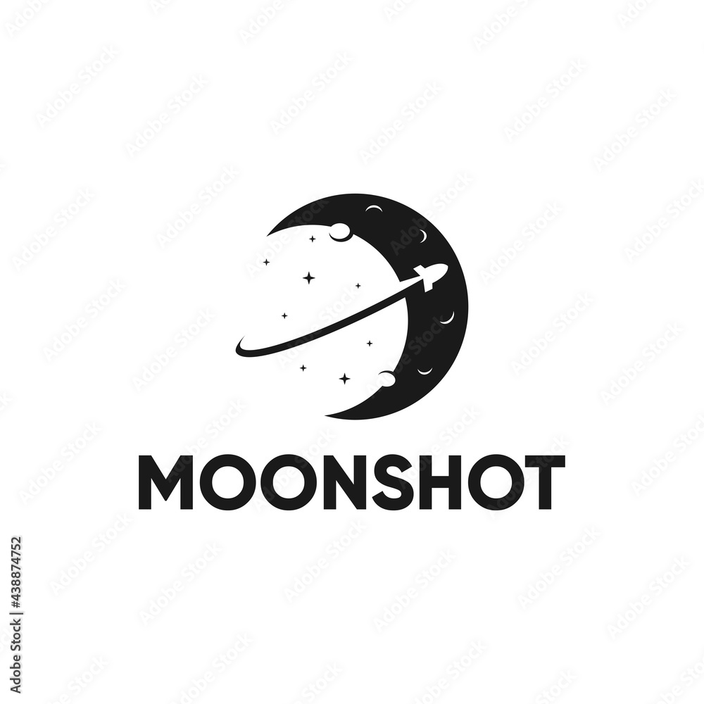 moonshot rocket star logo design Stock Vector | Adobe Stock