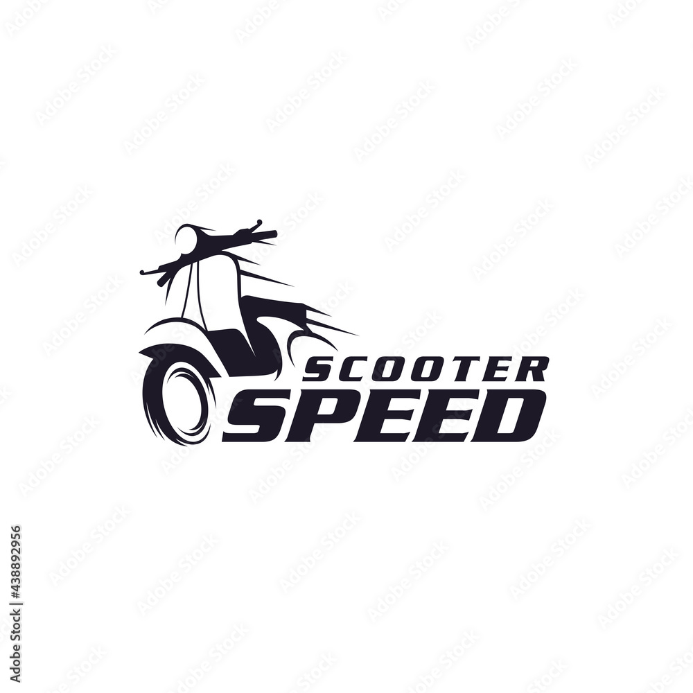 scooter logo template Stock Vector | Adobe Stock