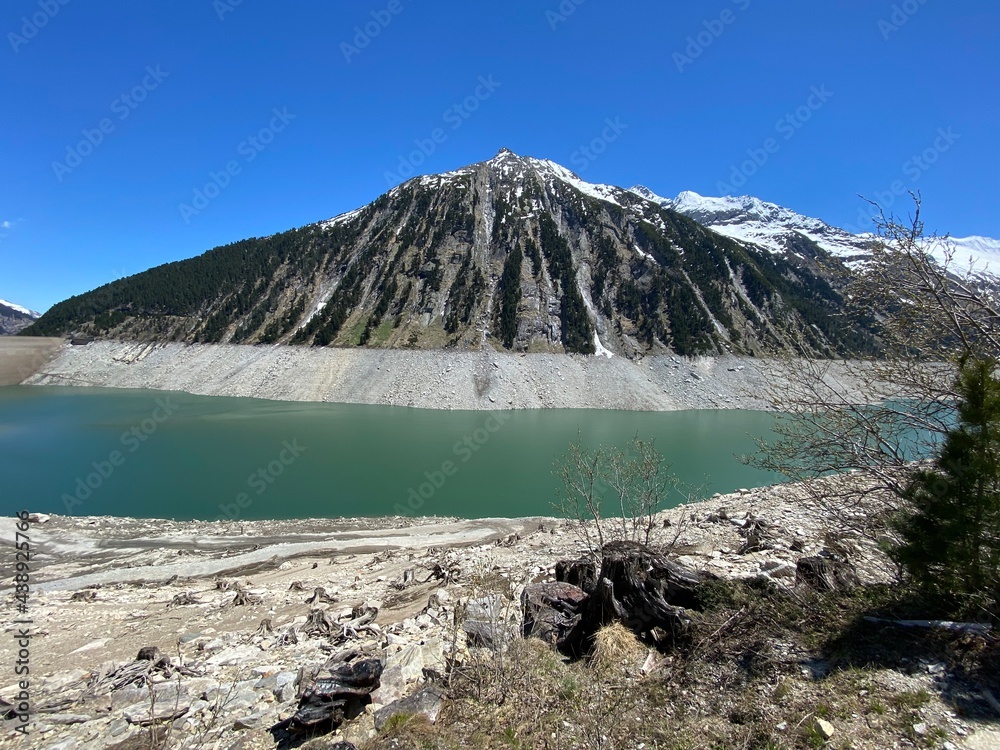 Staudamm Stausee Schlegeisspeicher nahe Mayrhofen Tux in den Tuxer ...