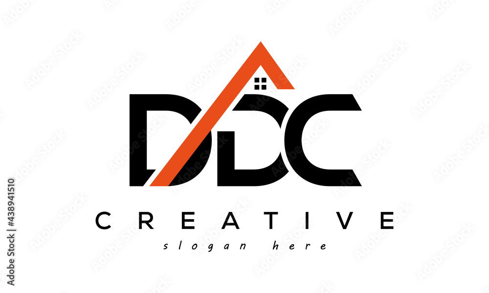 initial DDC letters real estate construction logo vector Stock Vector ...