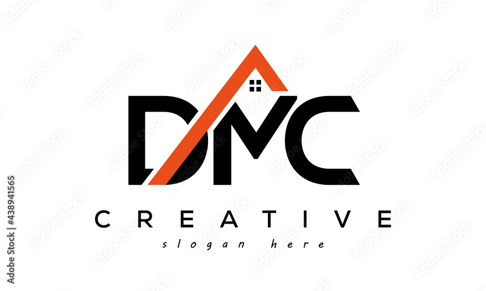 initial DMC letters real estate construction logo vector Stock Vector ...