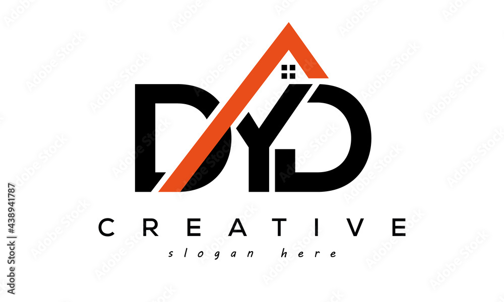 initial DYD letters real estate construction logo vector Stock Vector ...
