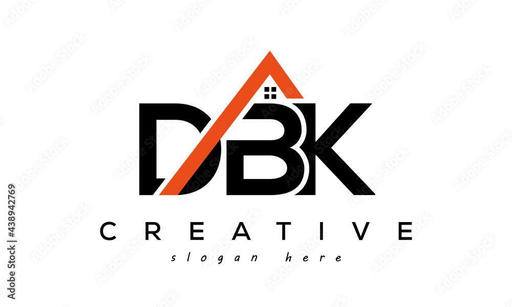 initial DBK letters real estate construction logo vector Stock Vector ...